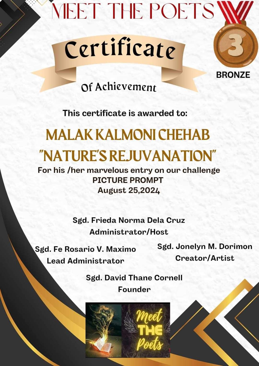 Bronze Certificate of Achievement, poem: Nature’s Rejuvenation – Poetry ...