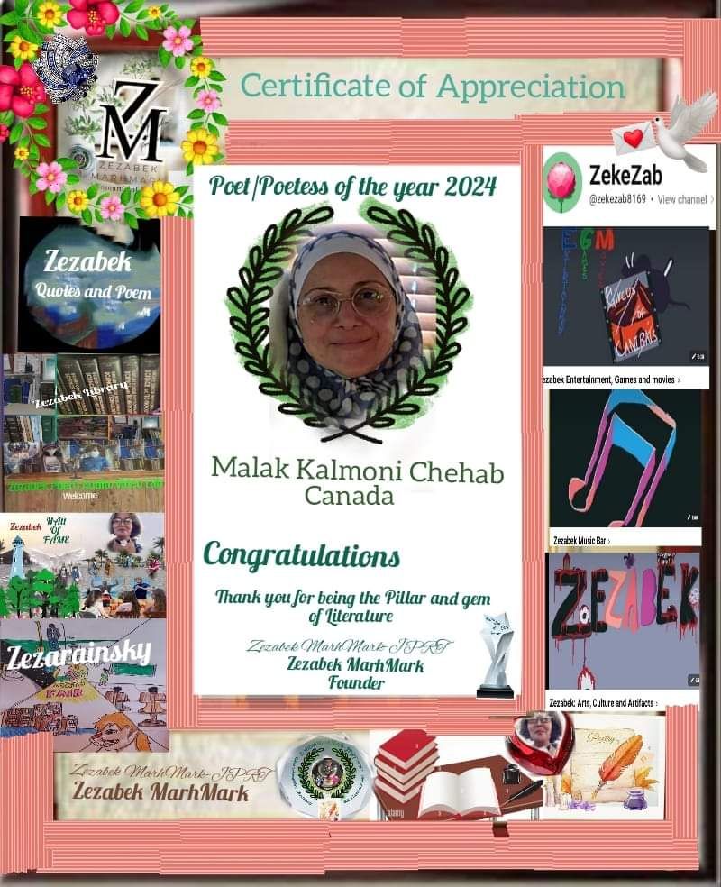 Certificate: Poet of the Year – Poetry for Change