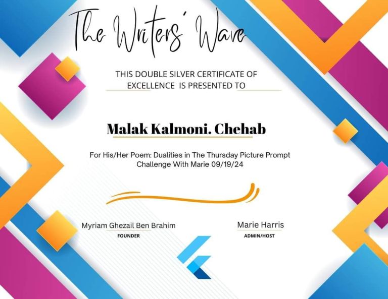 Double Silver Certificate of Excellence, poem: Dualities – Poetry for ...